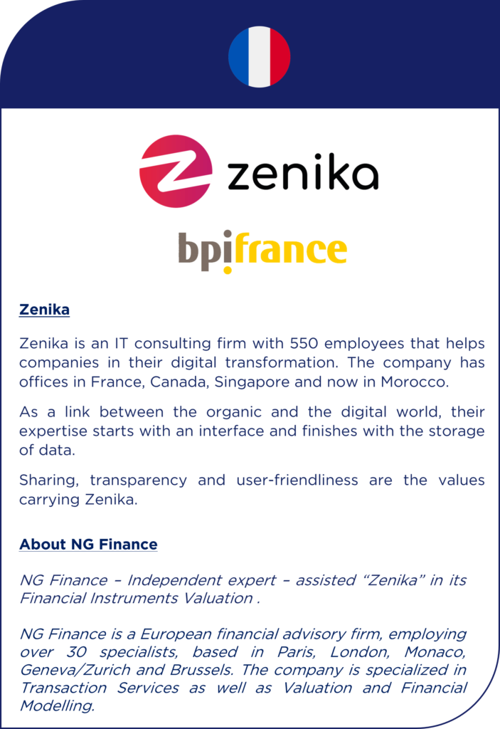 NG Finance a assisté Zenika dans sa valorisation d'instruments ...