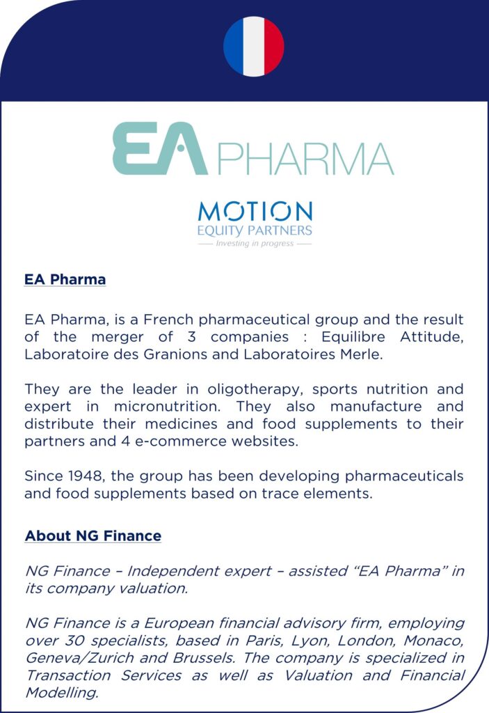 NG Finance a assisté EA Pharma dans sa valorisation d'entreprise - NG ...